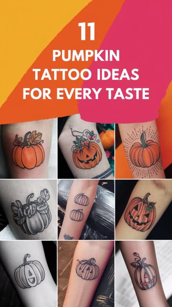 11 Pumpkin Tattoo Ideas to Make Your Skin Shine - Trend Ideas
