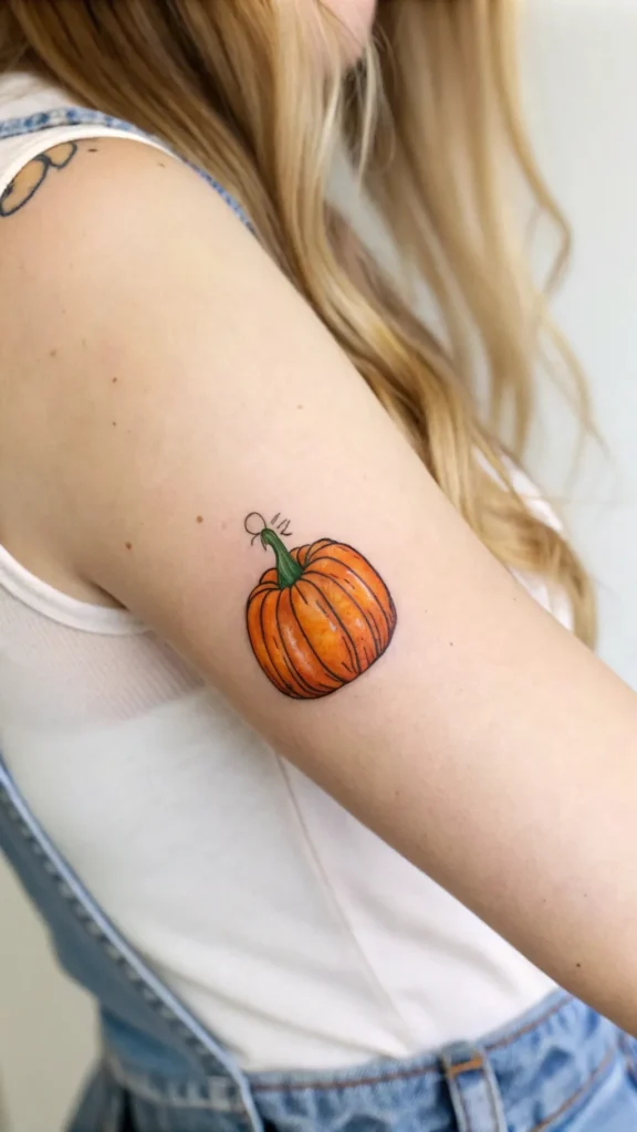 11 Pumpkin Tattoo Ideas to Make Your Skin Shine - Trend Ideas