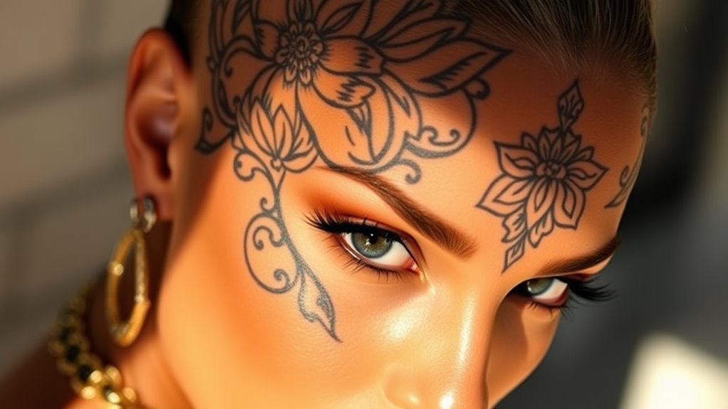 Amber Rose Face Tattoo Meaning and Symbolism - Trend Ideas